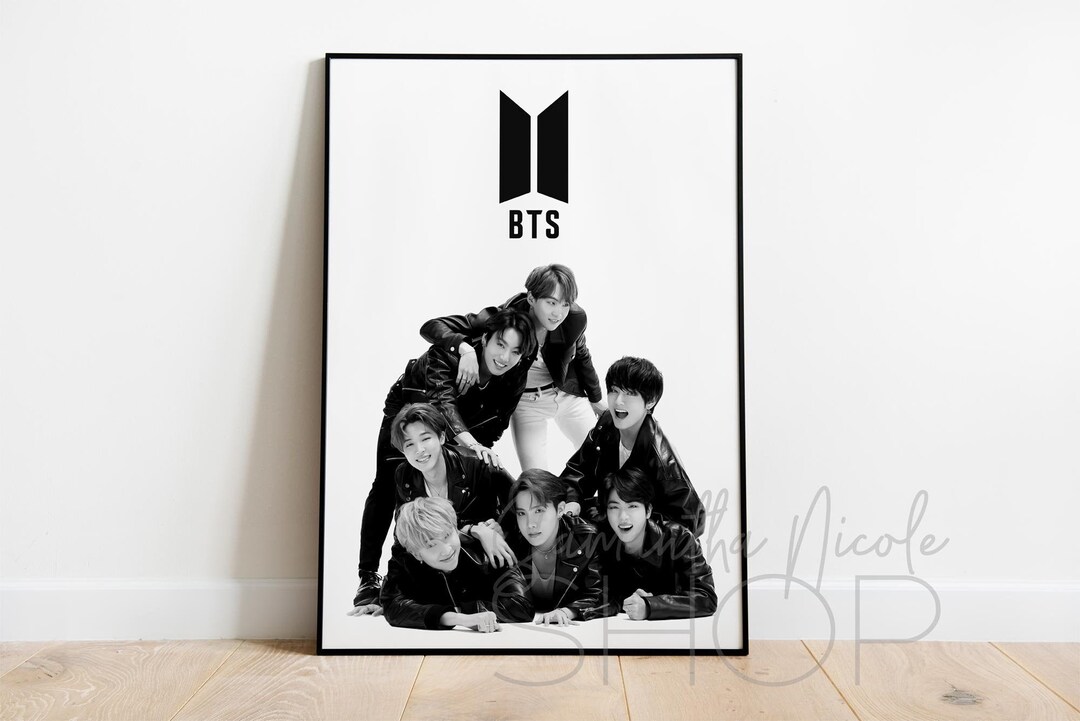 BTS KPOP Jungkook, Jin, Suga, J-hope, RM, Jimin and V. Printable Poster ...