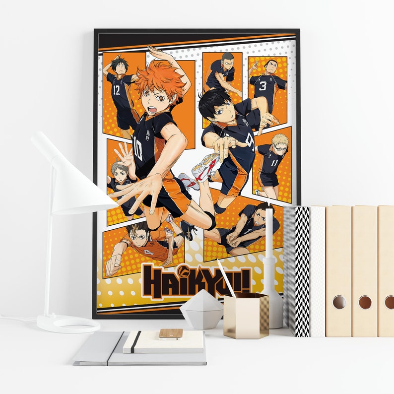 Haikyu Manga series Team Karasuno . V3 Printable Poster. | Etsy