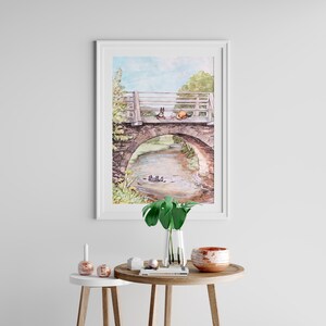 Winnie the Pooh on Stone Bridge E. H. Shepard 1957 Vintage Printable ...