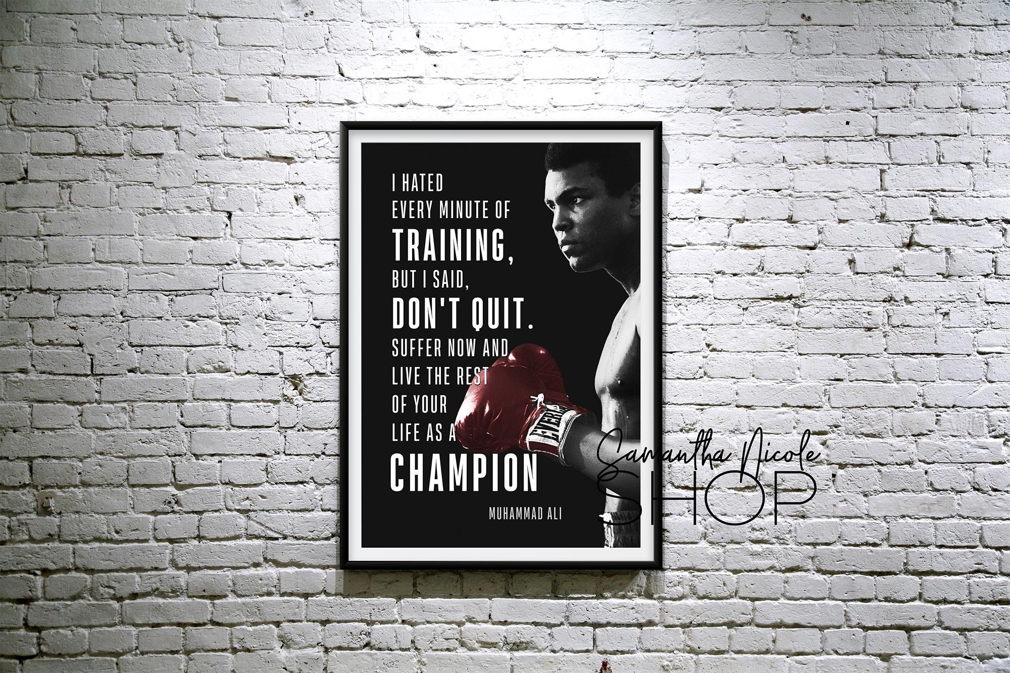 Muhammad Ali Quotes I Hated Every Minute Of Training Wallpaper