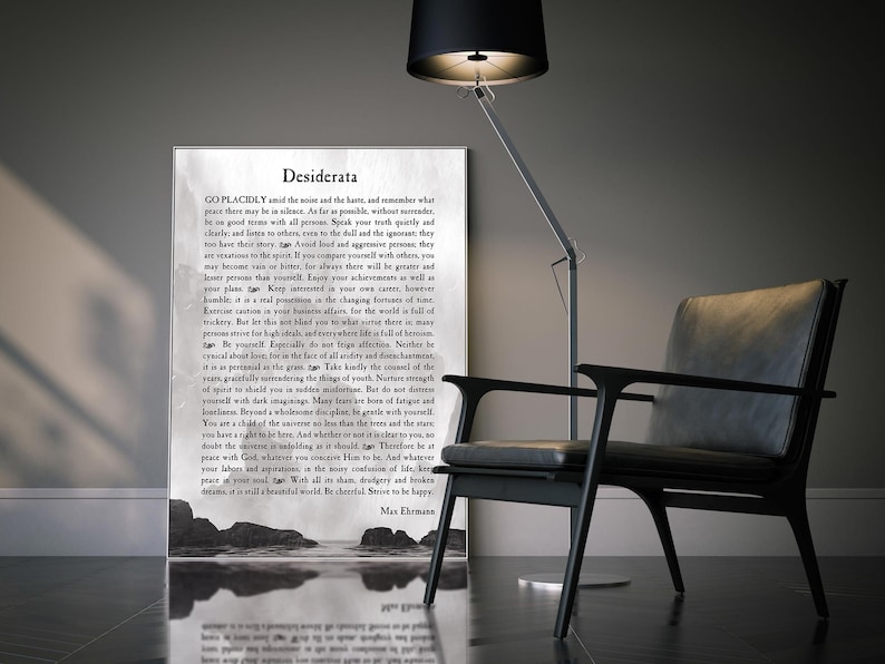 Desiderata Poem by Max Ehrmann. Wall Art. Printable Poster - Etsy