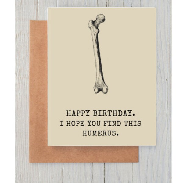 Bones Card - Etsy
