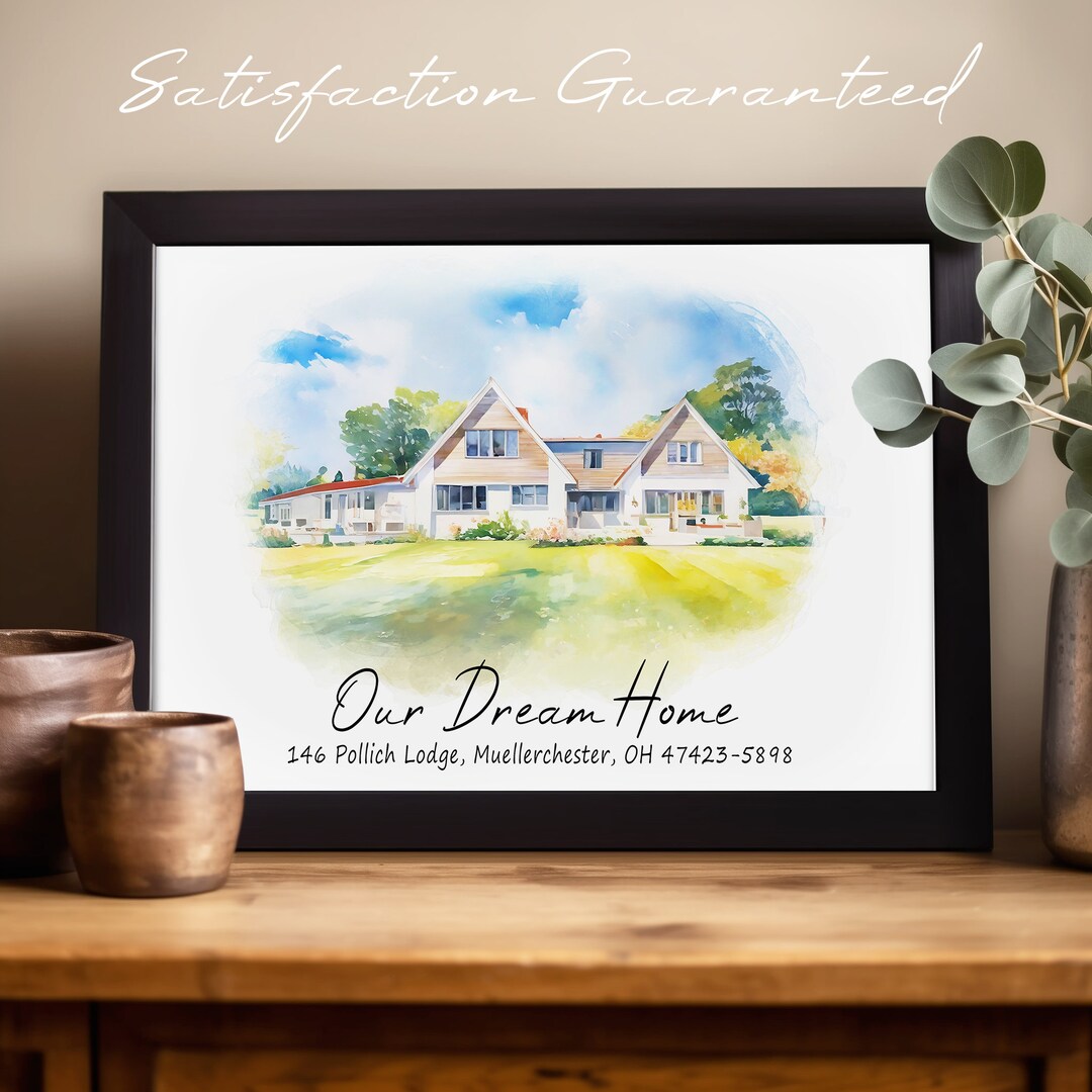 House Portrait, Custom House Drawing, Custom House Portrait, Home ...