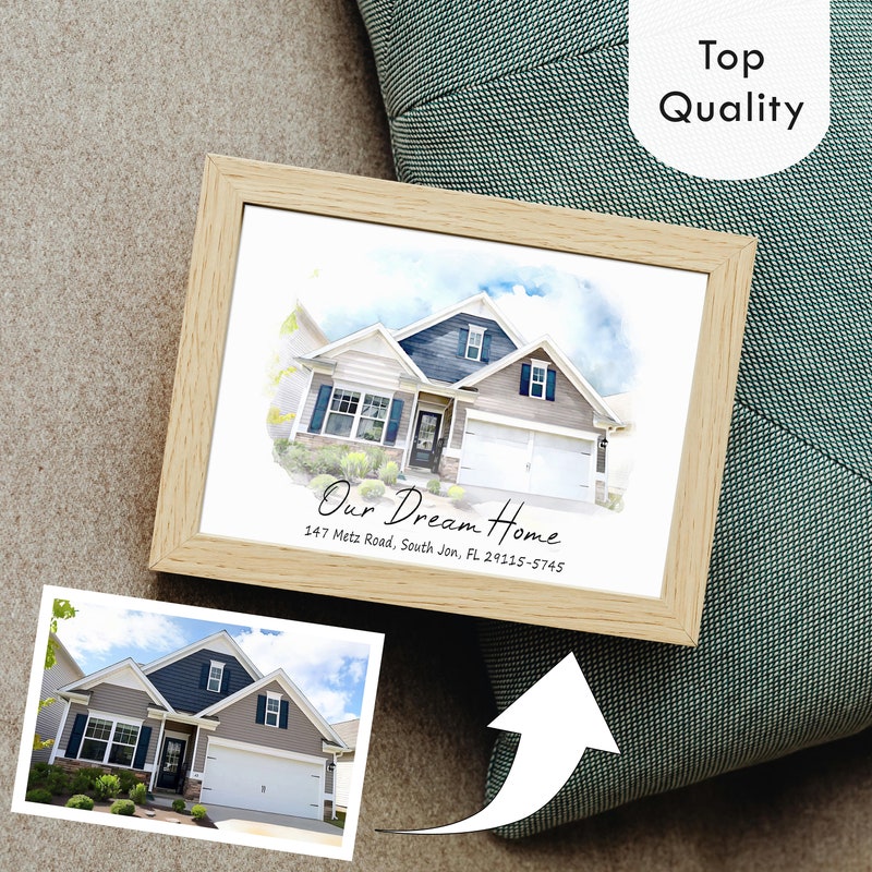 Custom House Portrait - Etsy