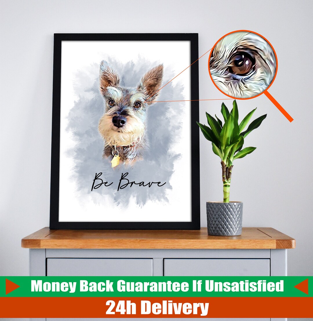 Custom Pet Portrait | Color Pet Portrait | Pet Portrait Artist | Pet ...