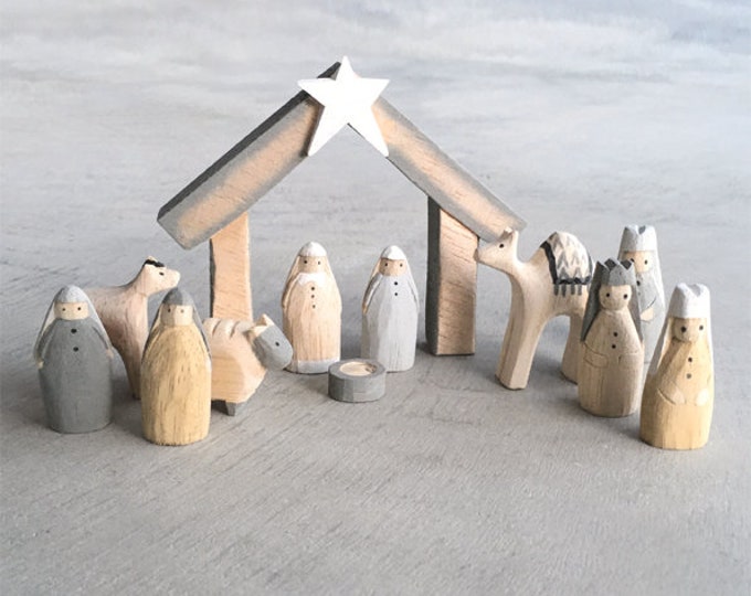 East of India Nativity Set Miniature Christmas Decorations Decor ...