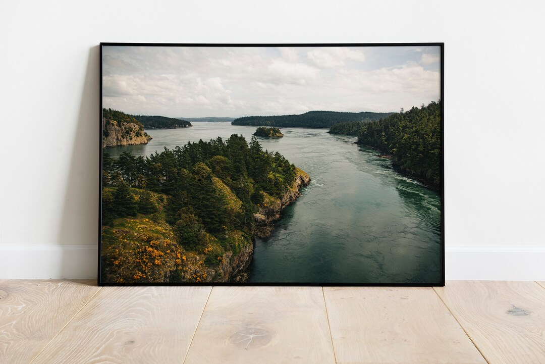 Pacific Northwest Coastal Photo Print, Deception Pass Whidbey Island ...