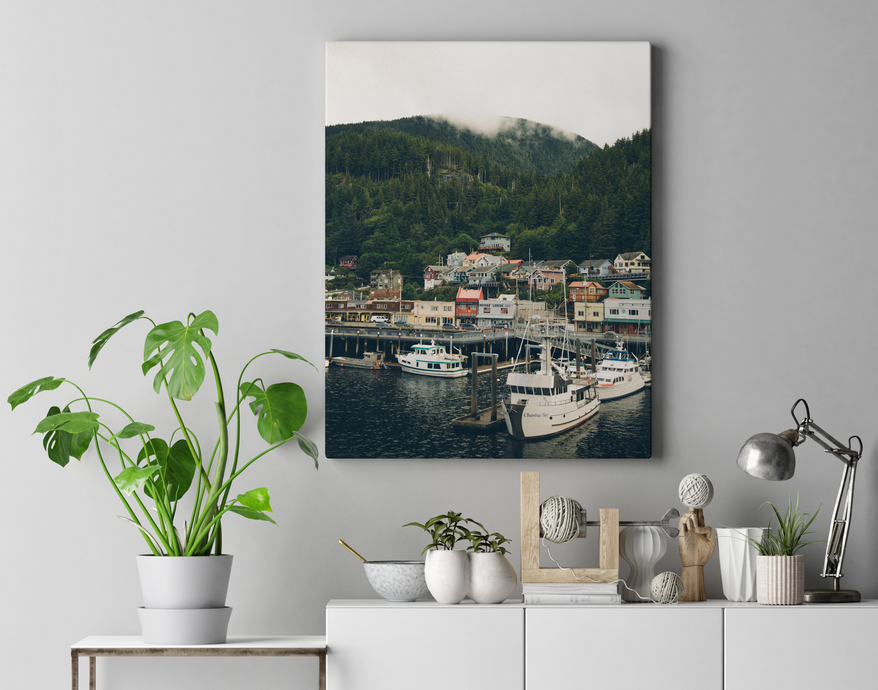 Ketchikan Alaska Wall Art Digital Download Print, Nautical Alaska ...
