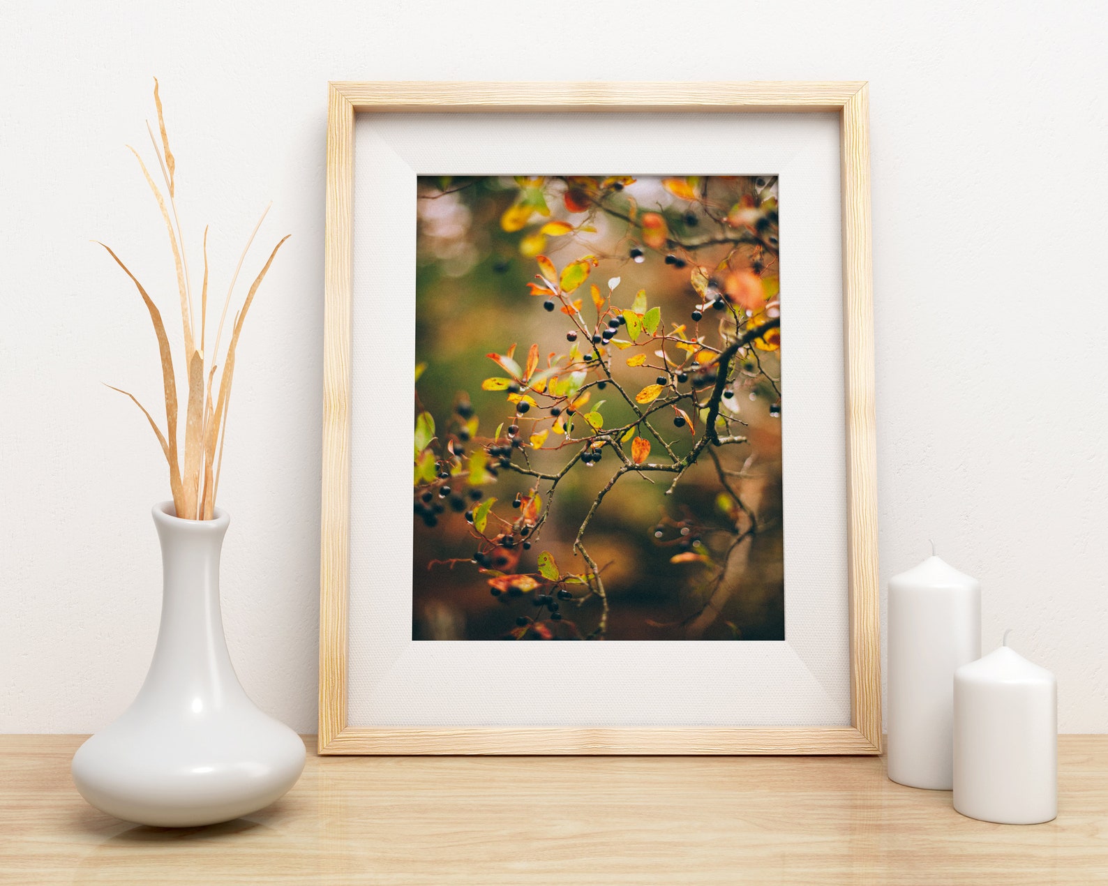 Autumn Botanical Print, Oklahoma Fall Foliage Art - Etsy