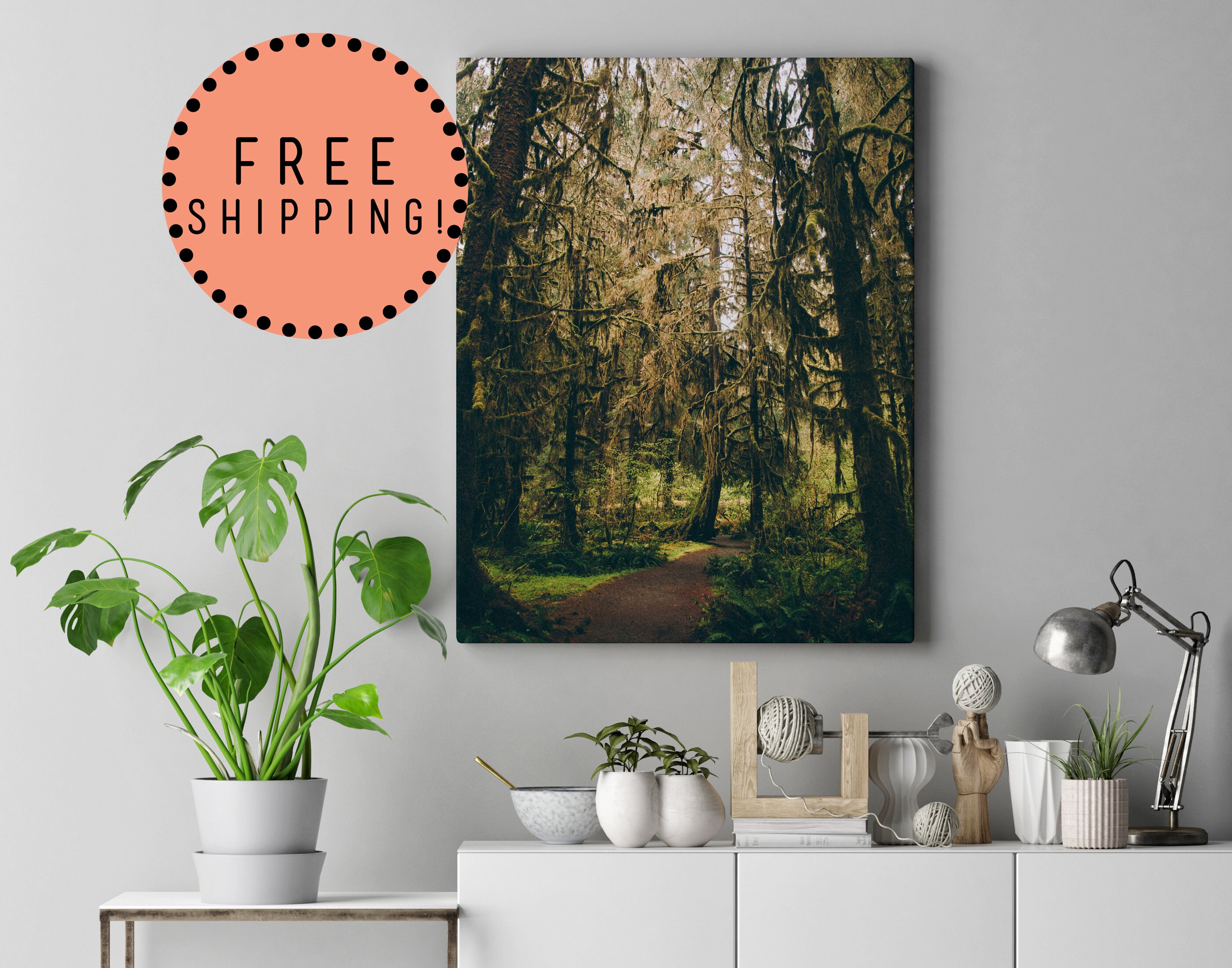 Hoh Rainforest Photo Print, Pacific Northwest Wall Art, Olympic ...