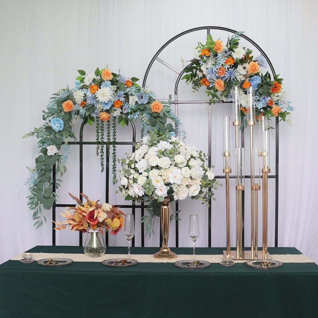 Wedding Backdrop Stand Flower Arch Wrought Iron Stage Screen Ceremony ...