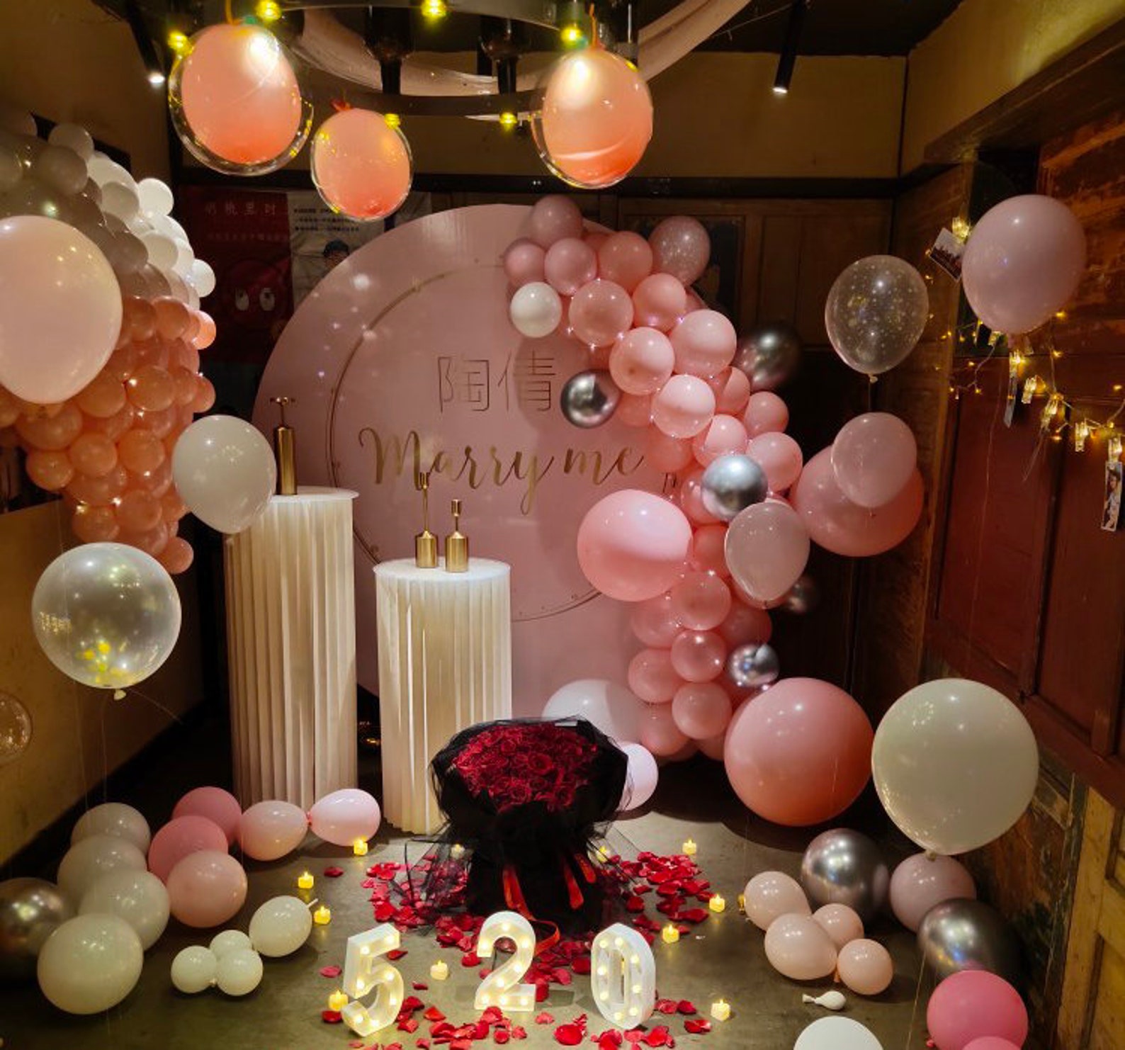 Wedding Props Stage Multicolor Origami Round Pillar Set - Etsy