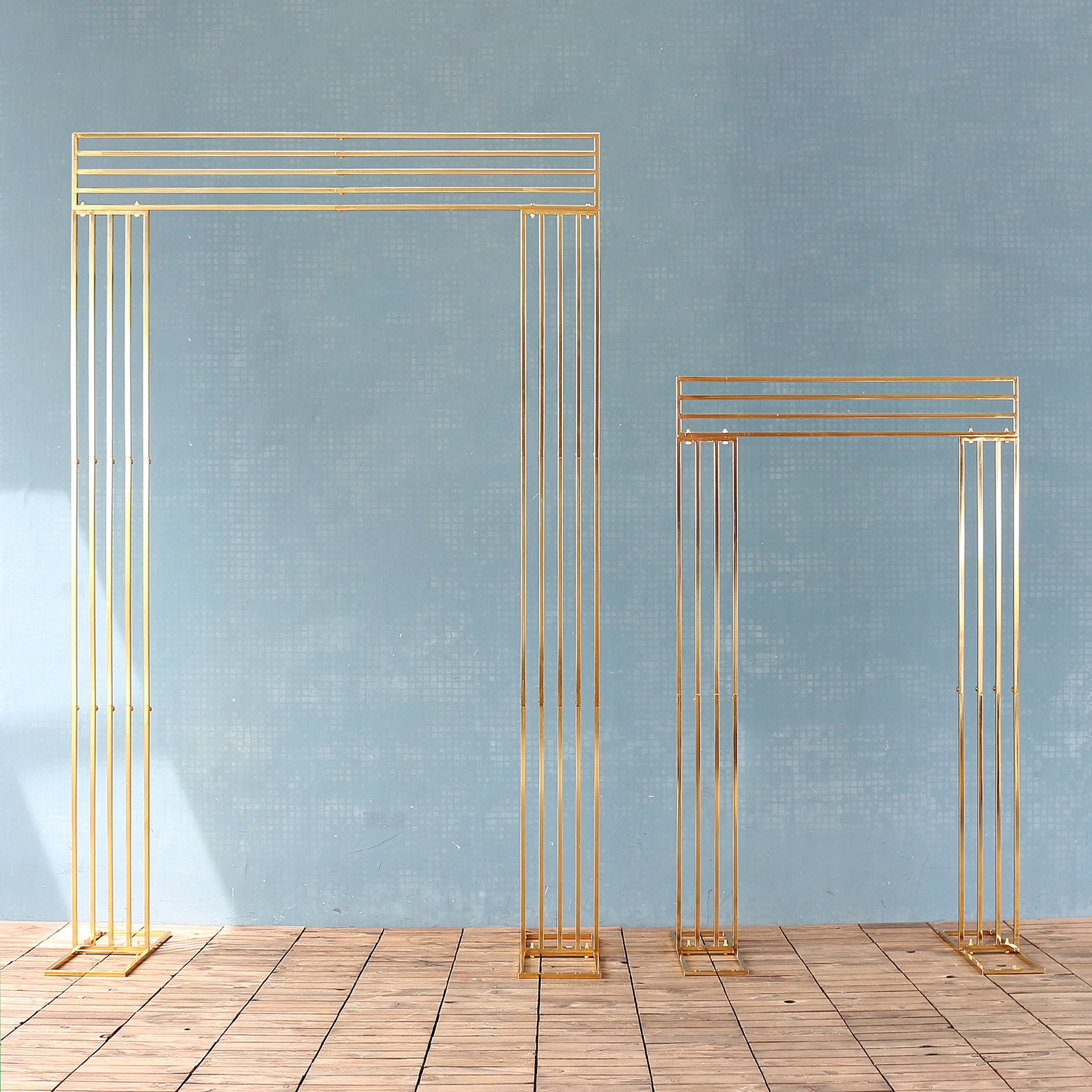 Flower Metal Stand Shiny Gold Arch Frame Wedding Background - Etsy