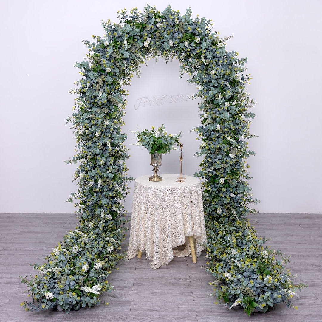 Wedding Decorations Greenery Eucalyptus Leaves Floral Arrangement ...