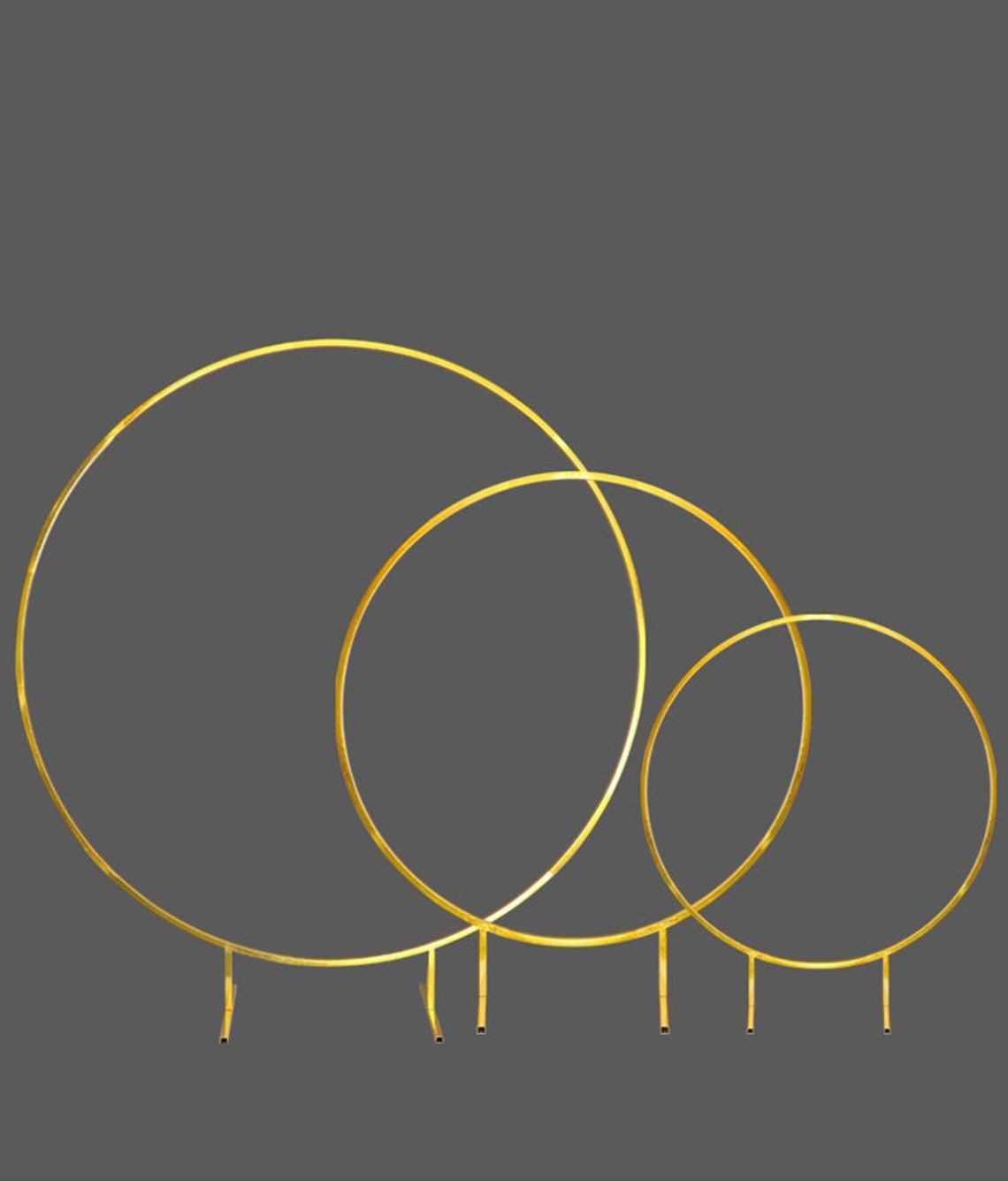 Circle Wedding Gold Plating Arch Stand Round Ring Birthday - Etsy