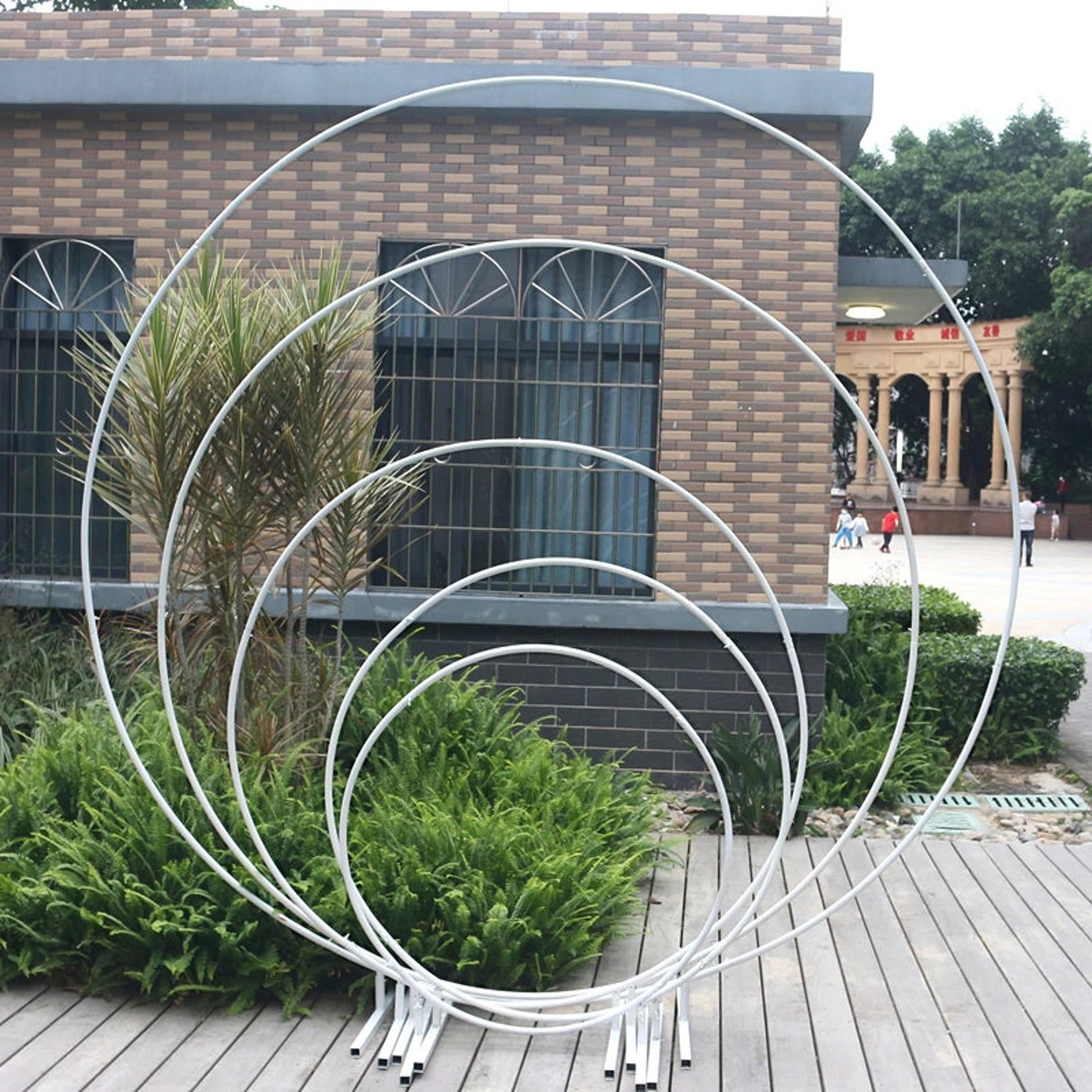 Wedding Circle Arch Floral Archway Metal Round Ceremony | Etsy