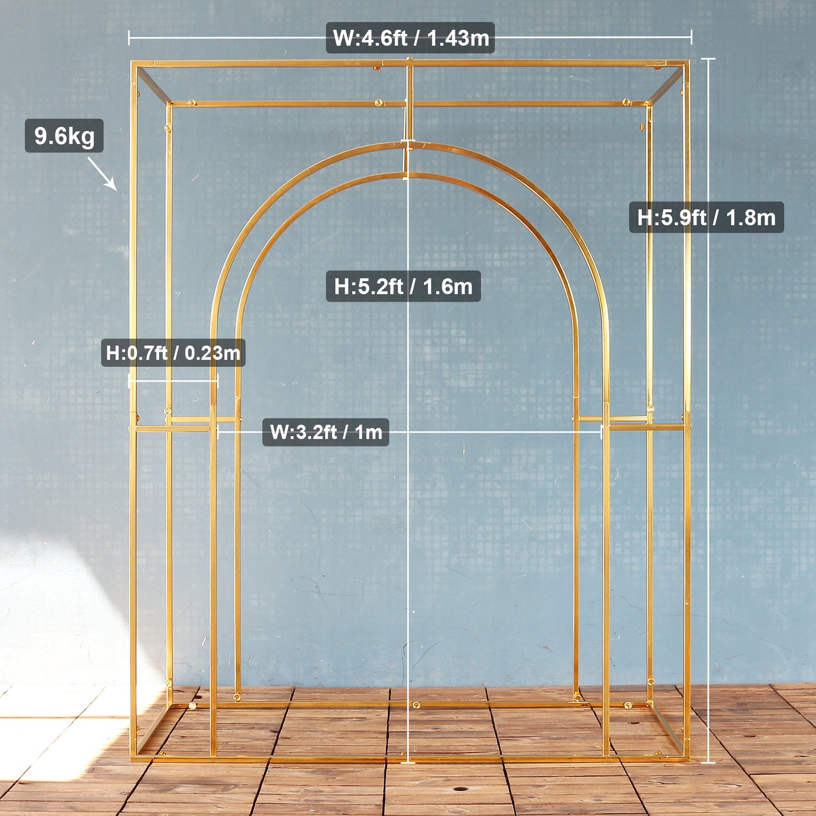 Gold Plated Wedding Arch: Cuboid & Curved Party Decor - Etsy