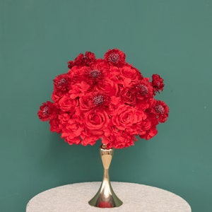 Red Rose Flower Ball Centerpiece: Luxury Wedding Decor (60cm) - Etsy
