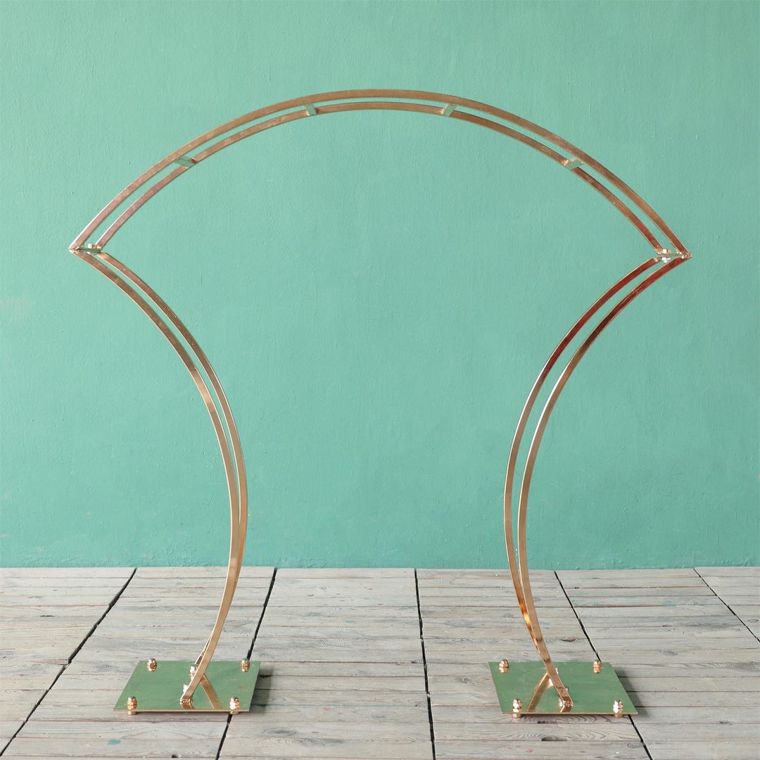 Gold Metal Table Centerpiece: Wedding Arch Stand (93x91cm) - Etsy