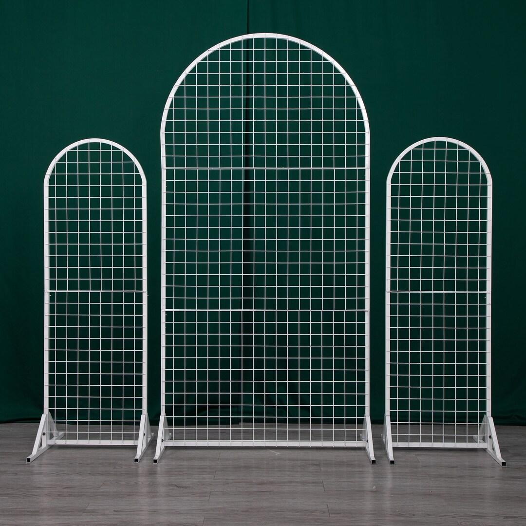 Grid Stand Wedding Stage Scene Layout Wrought Iron Screen Arch Road ...