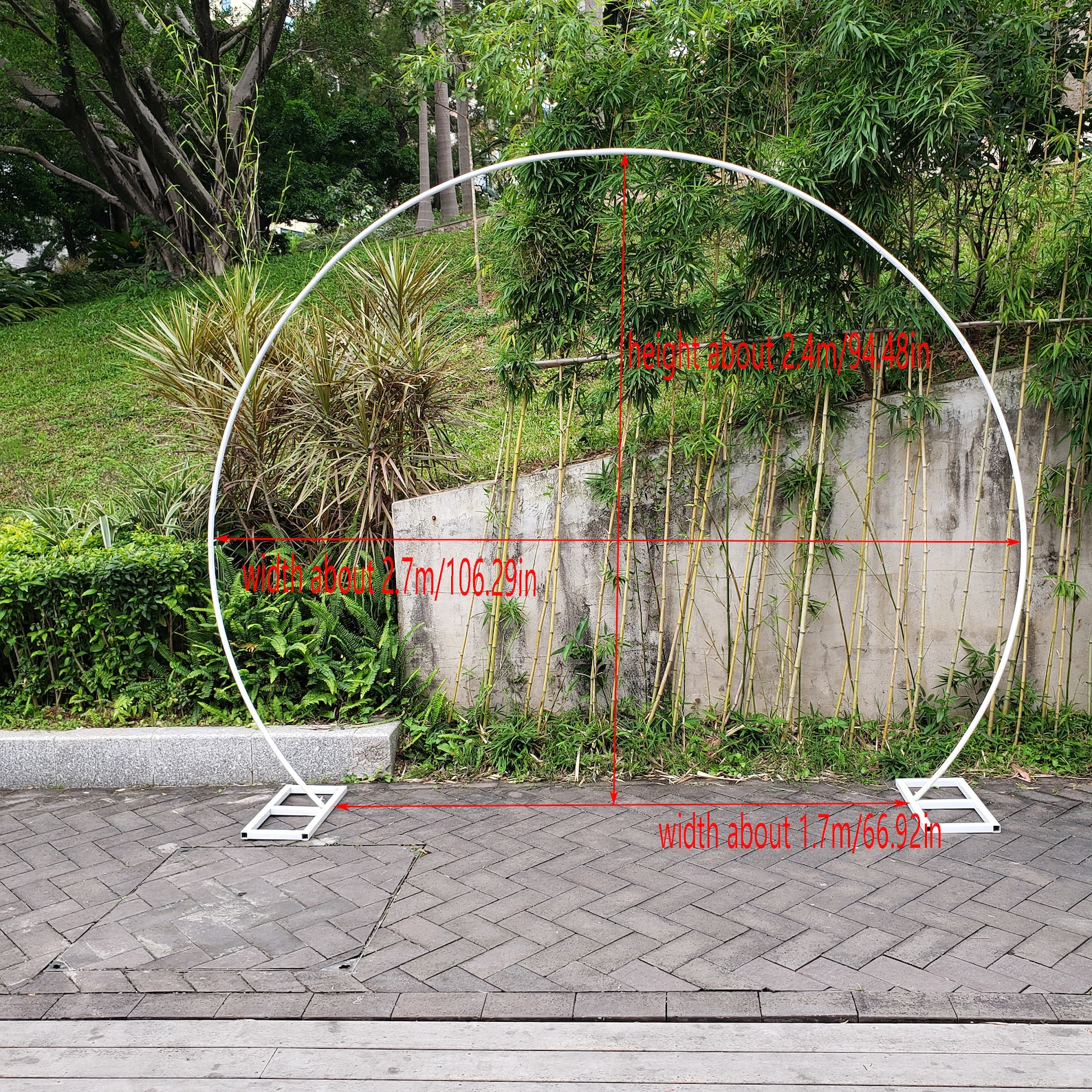 Wrought Round Ring Shape Metal Iron Arch Wedding Backdrop - Etsy Hong Kong