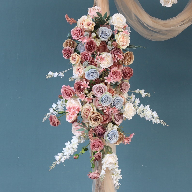 Customize Flower Arrangement Flower Row Wedding Arch - Etsy