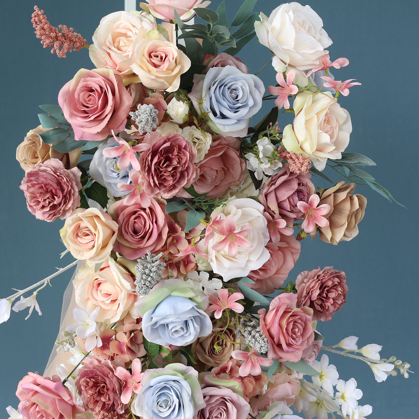 Customize Flower Arrangement Flower Row Wedding Arch - Etsy