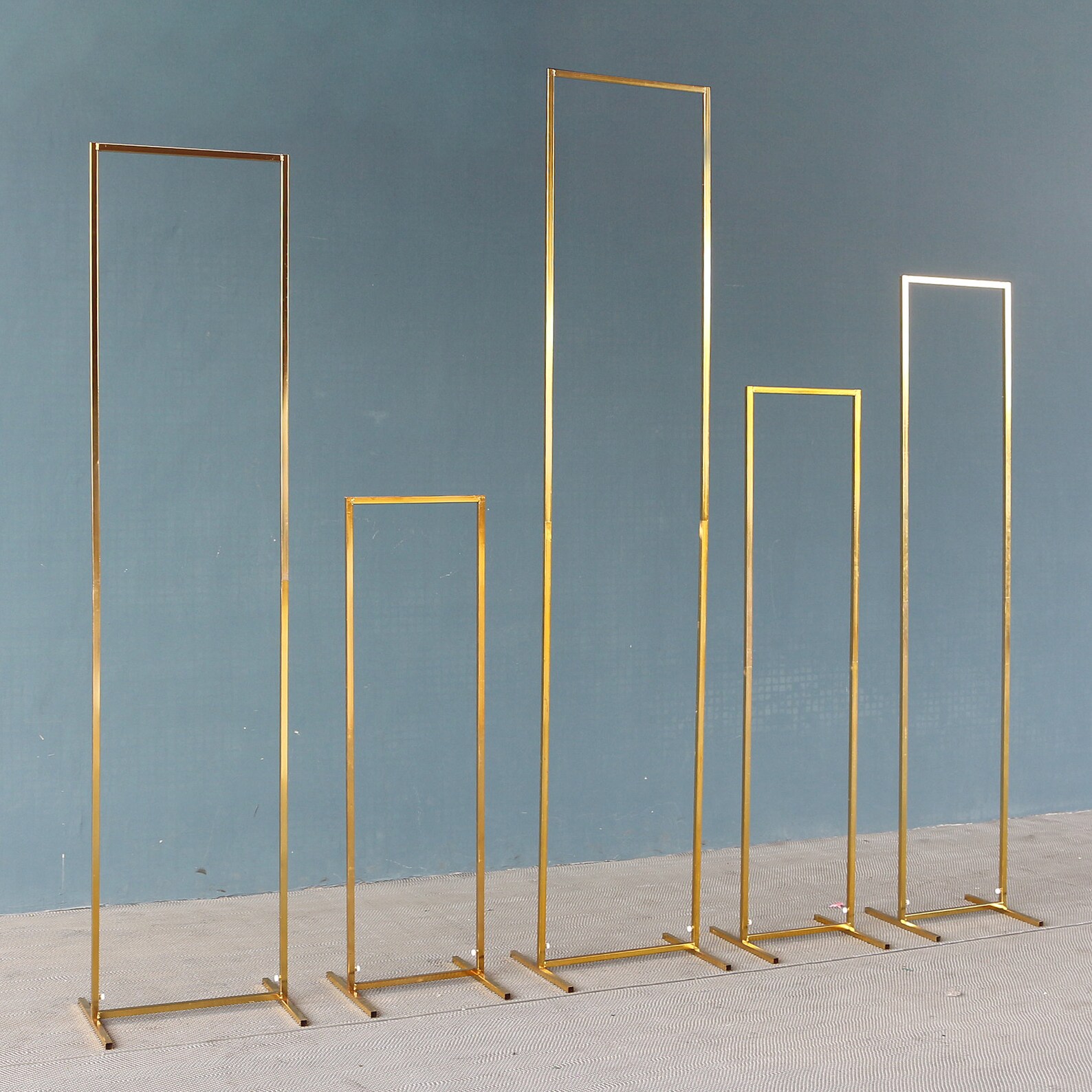 Shiny Gold Plated Wedding Props Metal Screen Arch Frame Stage - Etsy