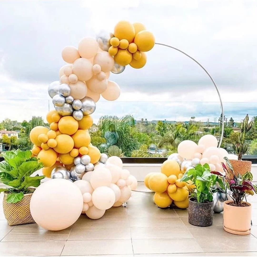 Circle Arch Round Wedding Arch Balloons Arch Wedding Hoop - Etsy