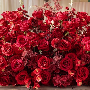 Red Rose Flower Ball Centerpiece: Luxury Wedding Table Decor - Etsy