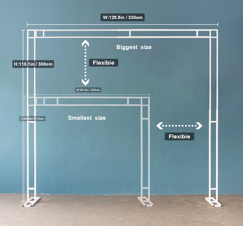 Wedding Arch Upgrade Stable Double Tube Flexible Retractable - Etsy