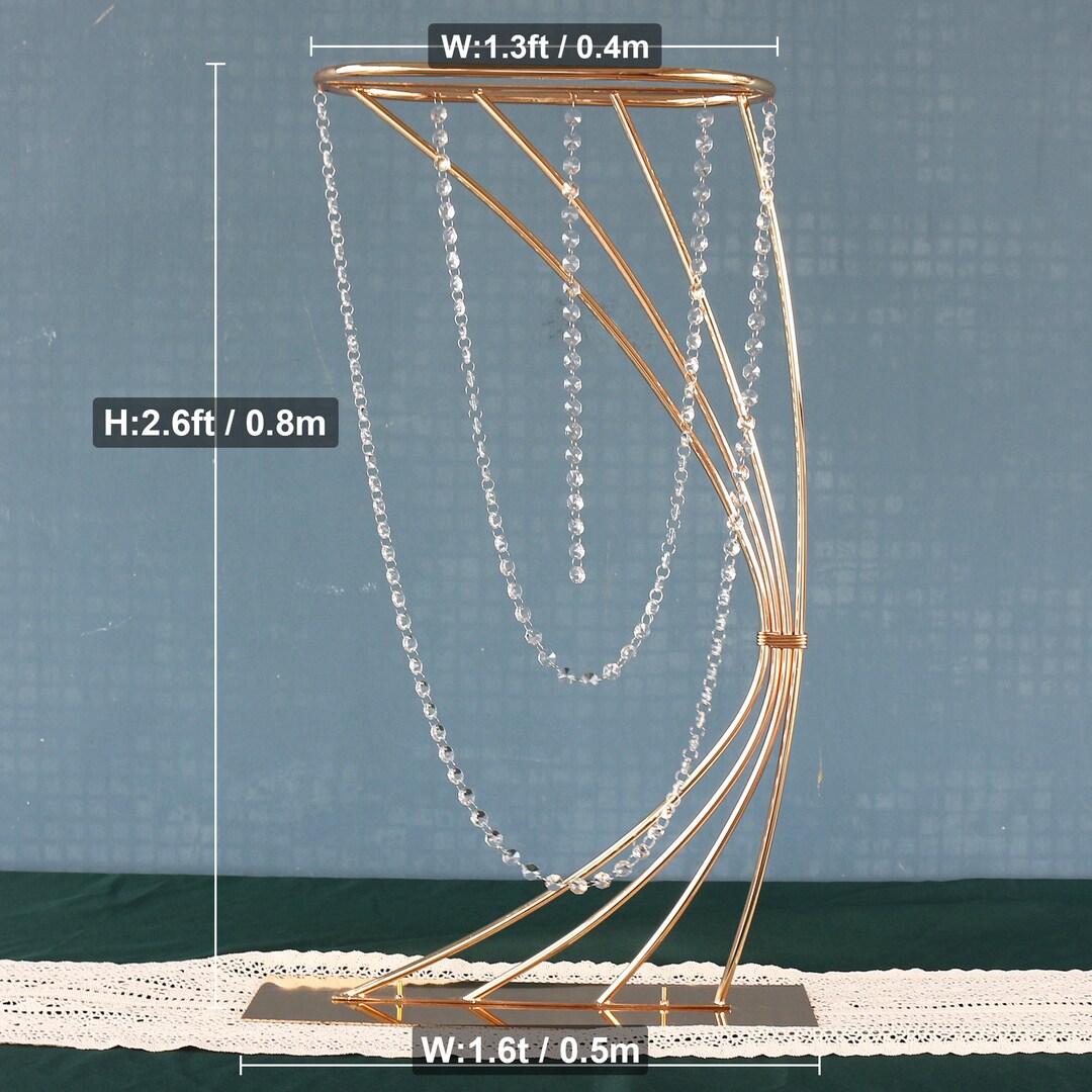 Hanging Bead Stand Centerpiece Wedding Table Decoration Metal Road Lead ...