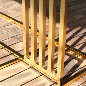 Gold Plated Arch Shiny Gold Wedding Arches Decorative Background ...