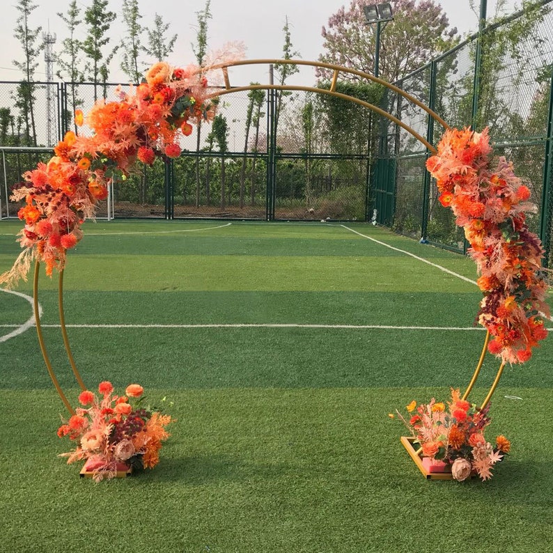 Outdoor Wedding Round Ring Backdrop Double Arch Stand Arc - Etsy