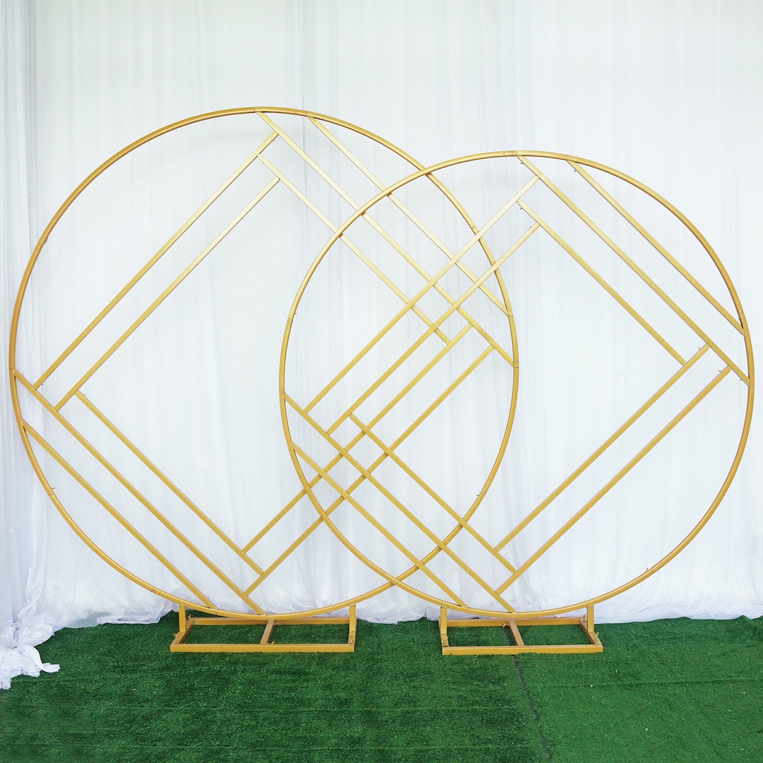 Wedding Arch Diamond Arch Round Rhombus Creative Ring Geometric Rhombus ...