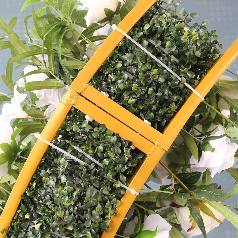 White Rose Greenery Floral Row for Baby Shower Party Event - Etsy