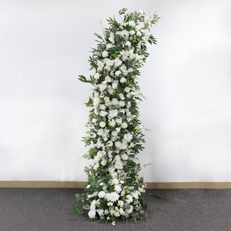 Wedding Flower Arrangement Moon Background Decoration Artificial White ...