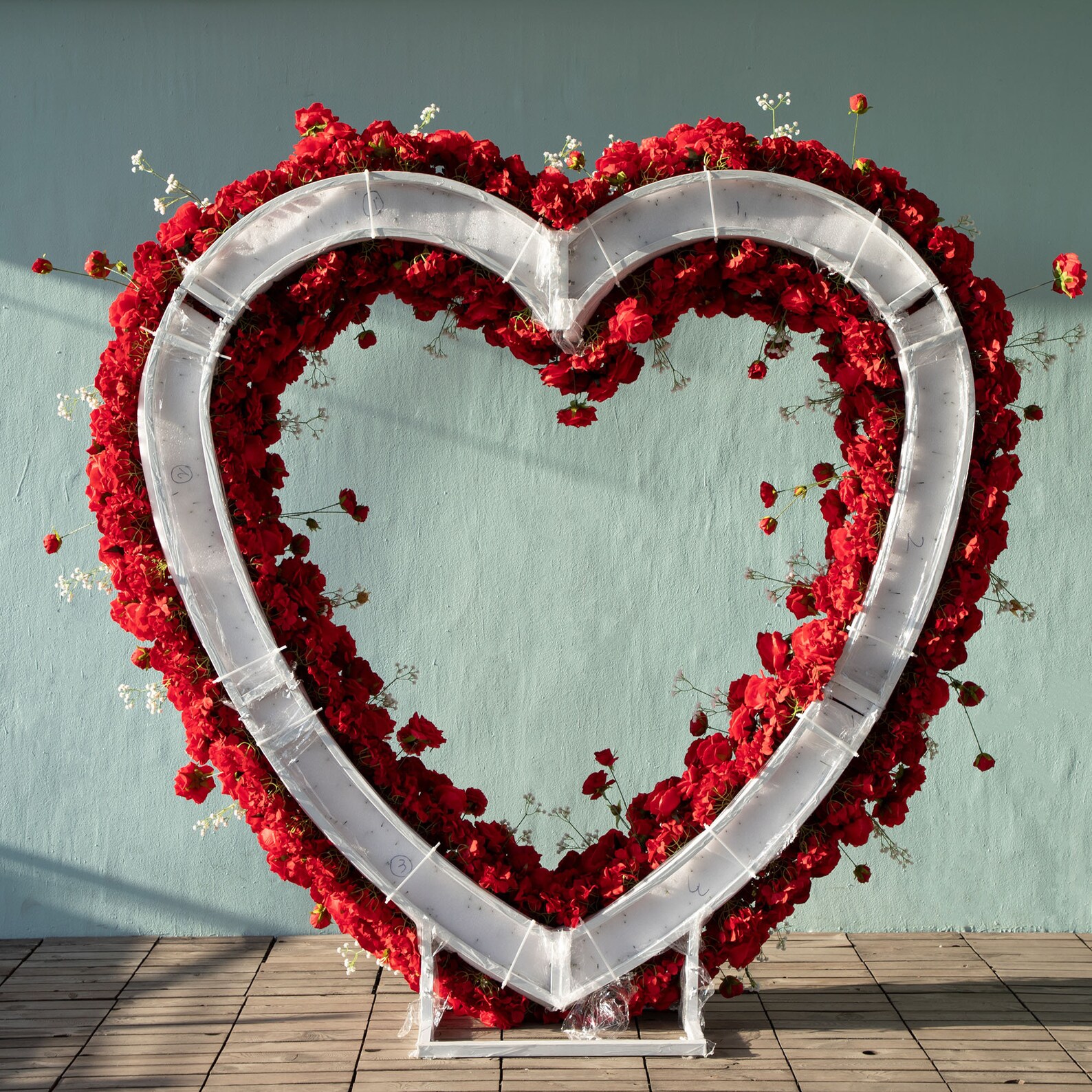 Heart Flower Arch: Wedding Stage Decor, Party Photo Booth Prop - Etsy