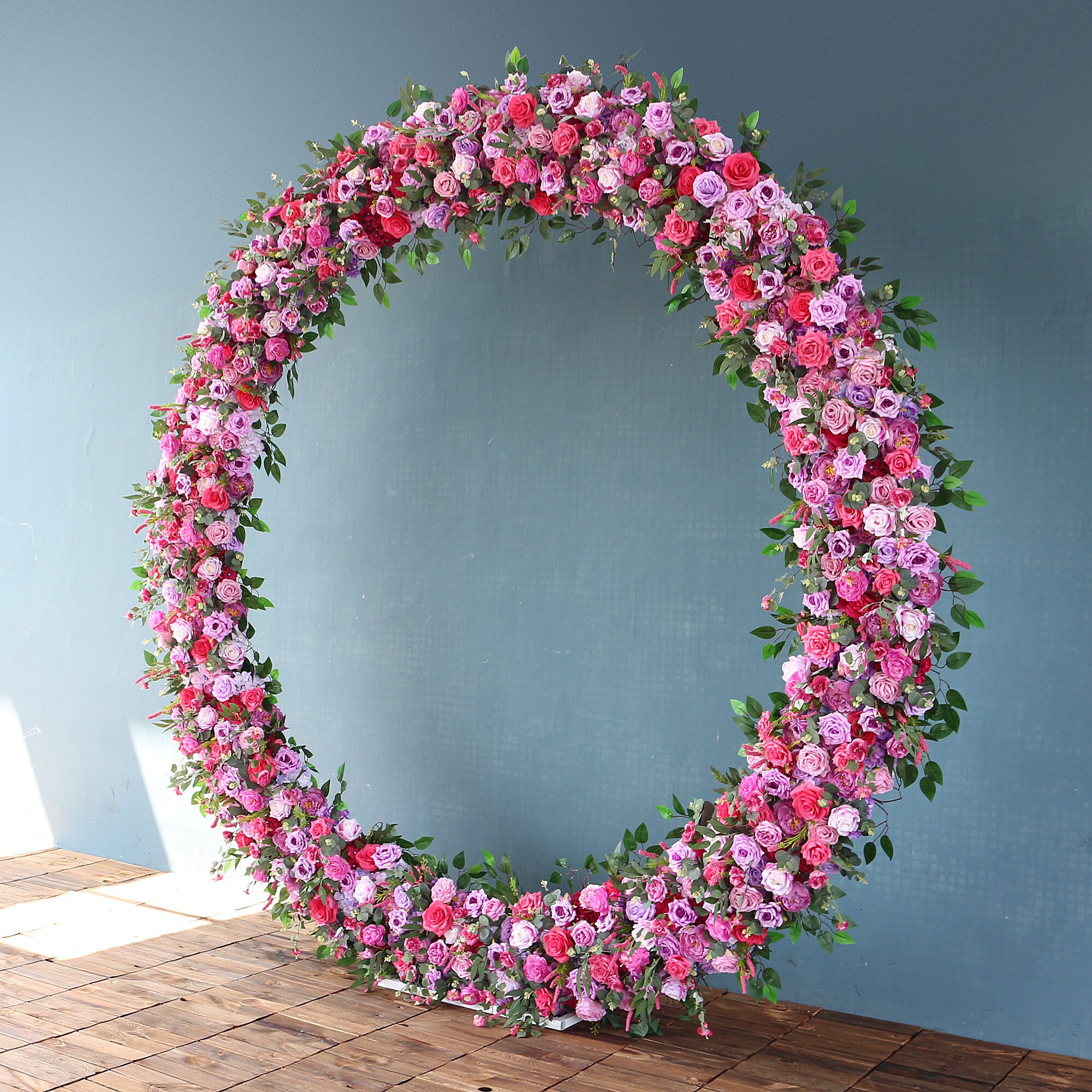 Round Arch Flower Stand Set Wedding Background Decor Rose - Etsy