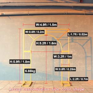 Wedding Arch Stage Iron Truss Arch Decorative Party Props Cuboid Curved ...