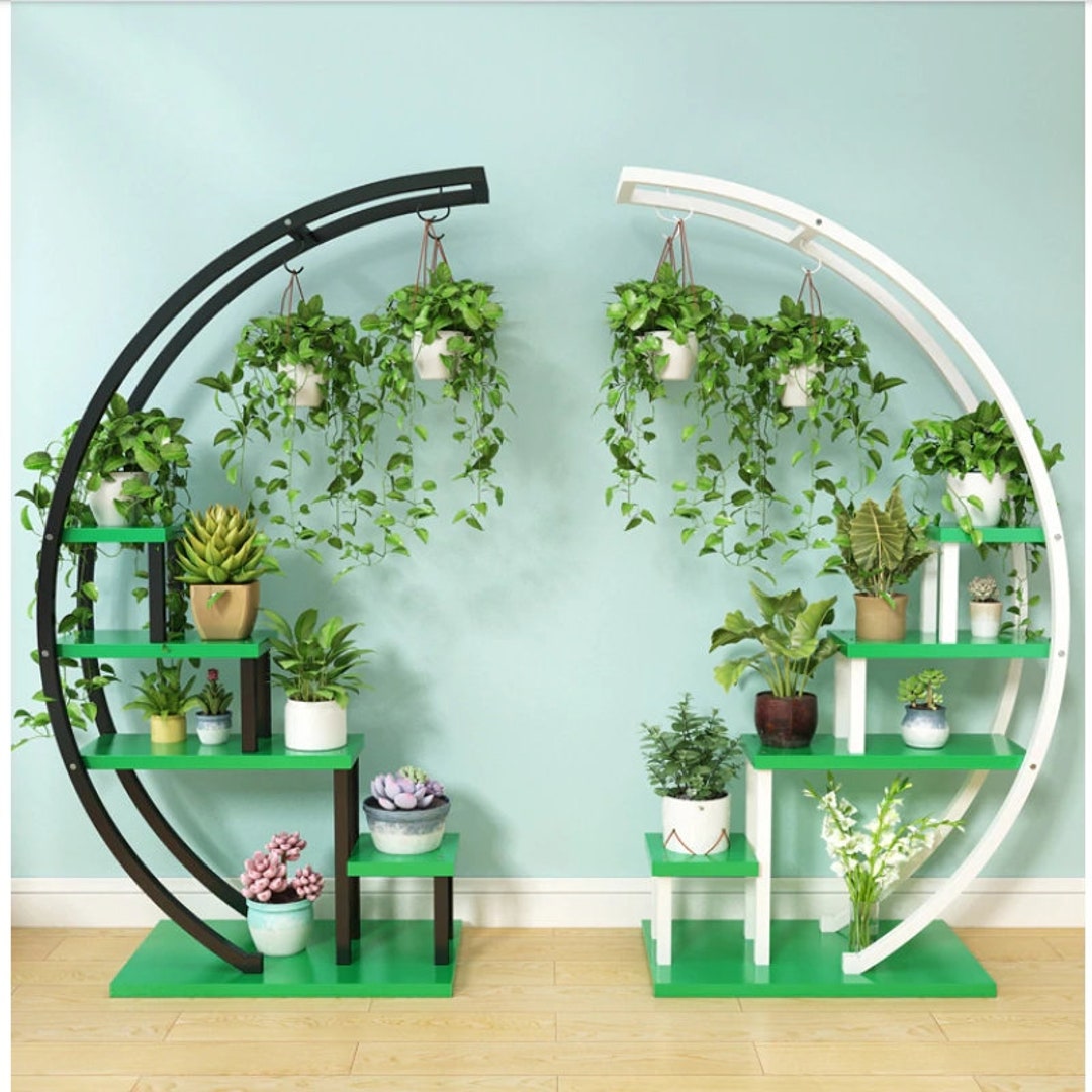 New Living Room Home Flower Shelf Stand New House Decoration Arch Shelf ...