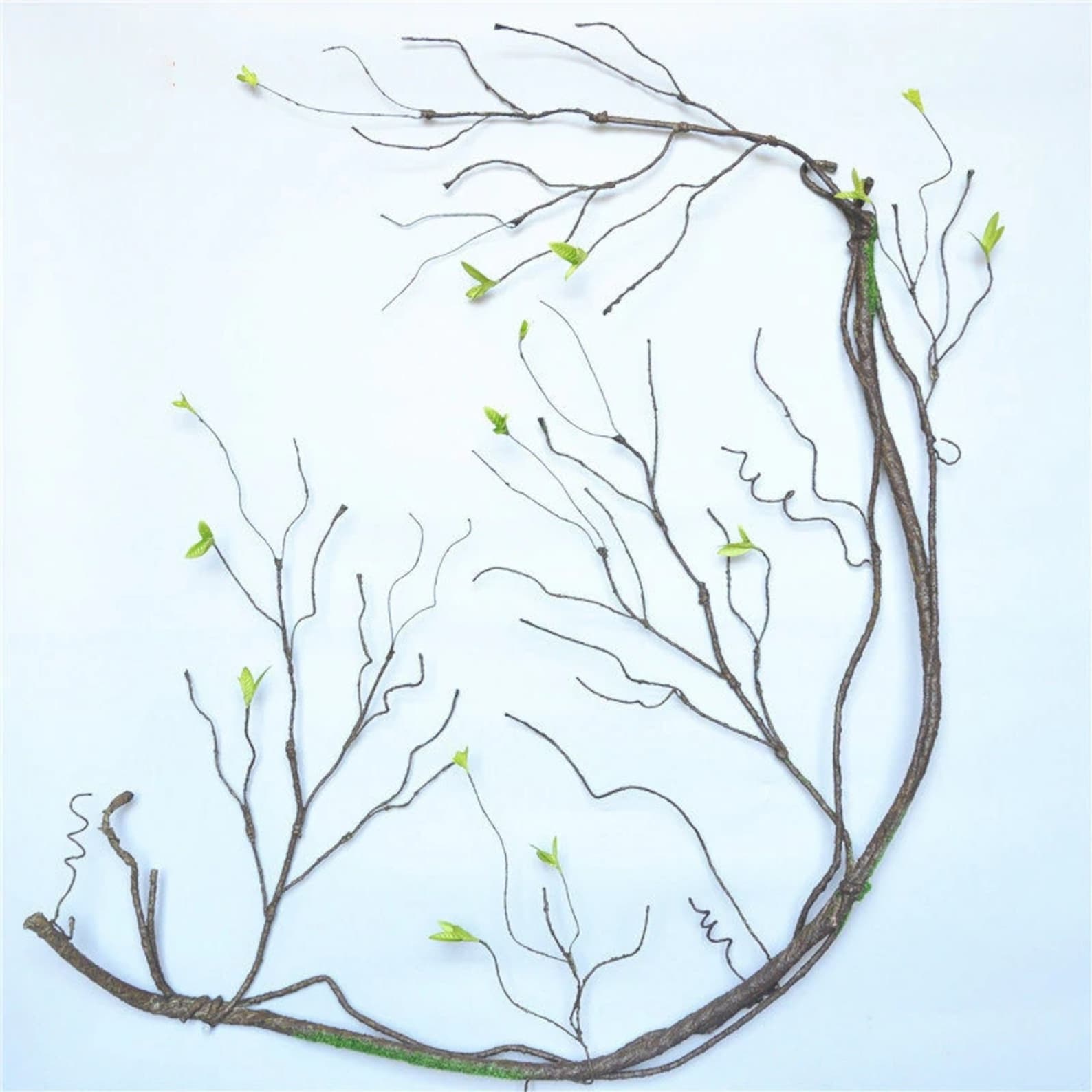 Artificial Tree Fake Branch Hanging Rattan Artificial Cherry Blossom ...