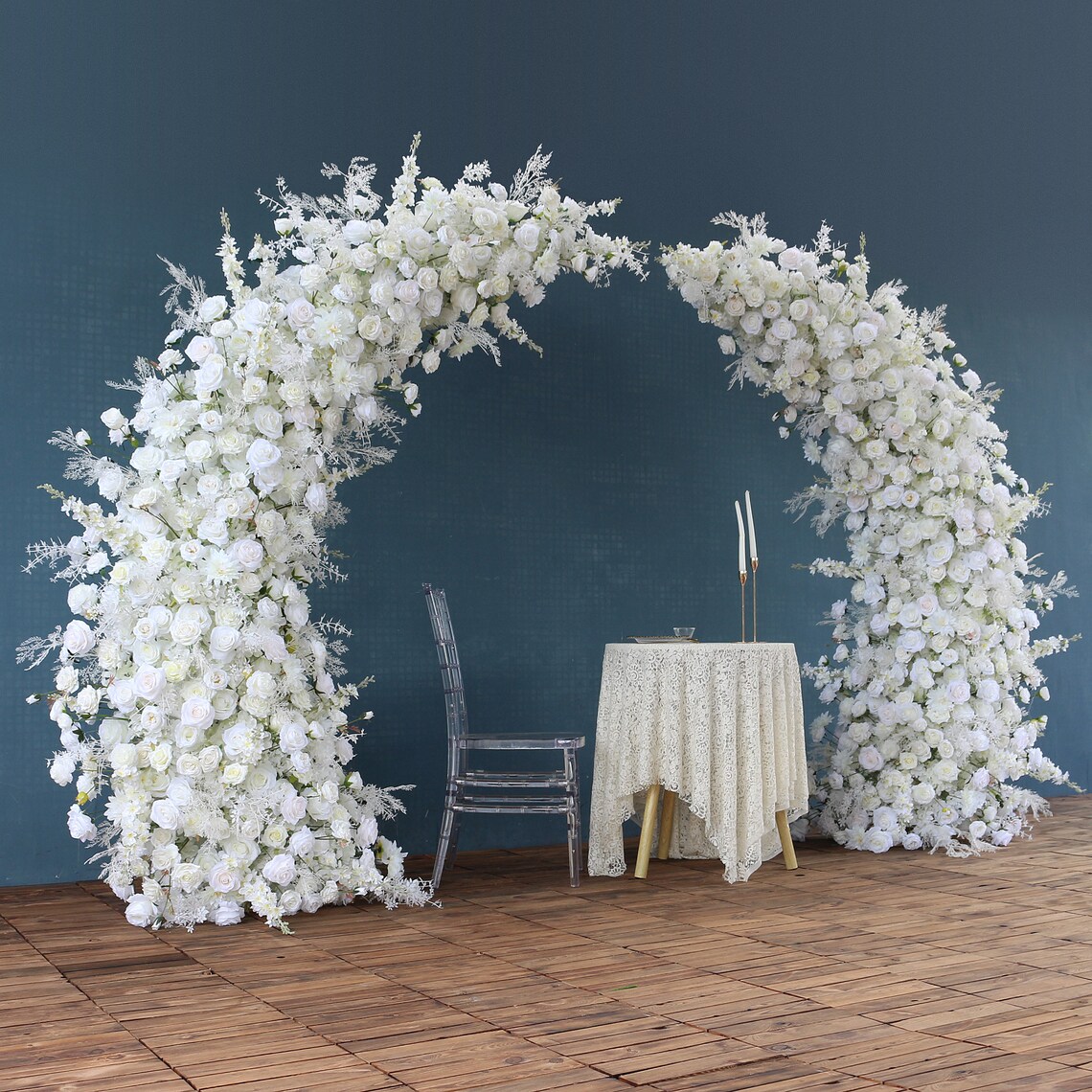 Horns Arch Flower Arrangement Set Wedding Background - Etsy