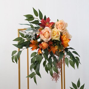 New Wedding Floral Road Lead Flower Row Decoration Arch Iron Frame ...