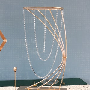Hanging Bead Stand Centerpiece Wedding Table Decoration Metal Road Lead ...