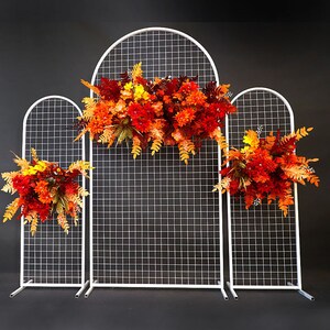 New Grid Stand Wedding Stage Scene Layout Wrought Iron Screen Arch Road ...