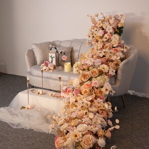 Artificial Flower Runner Pink White Red Series Flower Arrangement for ...