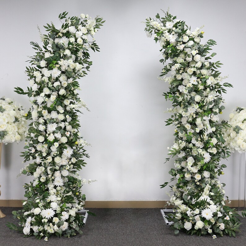 Wedding Flower Arrangement Moon Background Decoration Artificial White ...