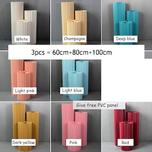 Wedding Props Stage Multicolor Origami Round Pillar Set Shopping Mall ...