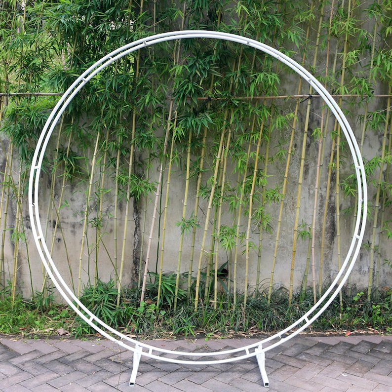 Double Round Ring Wedding Arch Metal Circle Arch Wedding Hoop - Etsy